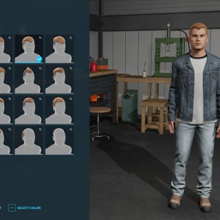 Customize with character editor in Farming Simulator 22 | FS22
