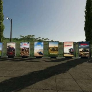 Billboard signs Pack v1.0.0.0 LS22 Mod / LS25 Mods