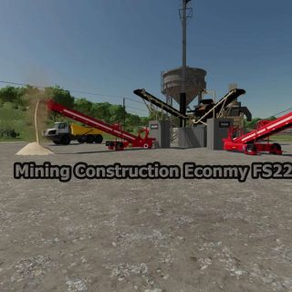 Mining Construction Economy Terrafarm Edition V1.0.0.0 LS22 Mod / LS25 Mods