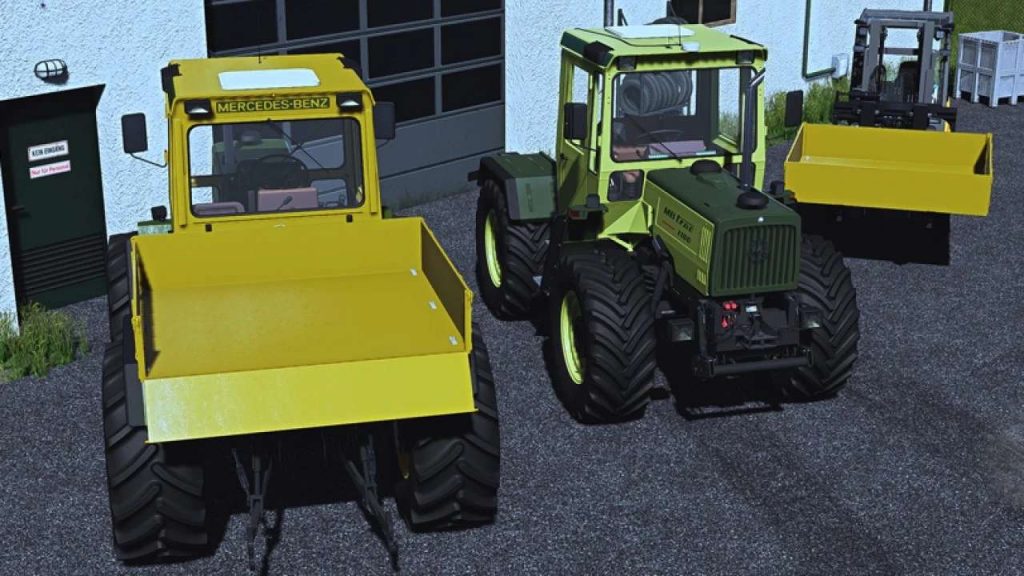 MB Trac 1000-1100 With loading area v1.4.0.0 LS22 Mod / LS25 Mods