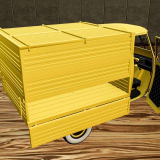Piaggio Ape P601 v1.0.0.0 LS22 Mod / LS25 Mods