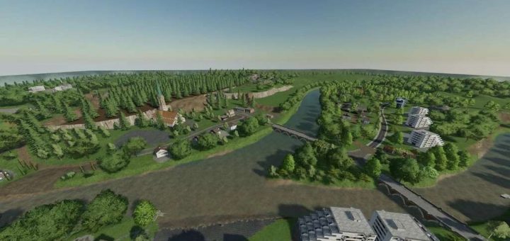 West End 64x Map v1.0.0.1 LS22 - Farming Simulator 22 mod / LS22 Mod