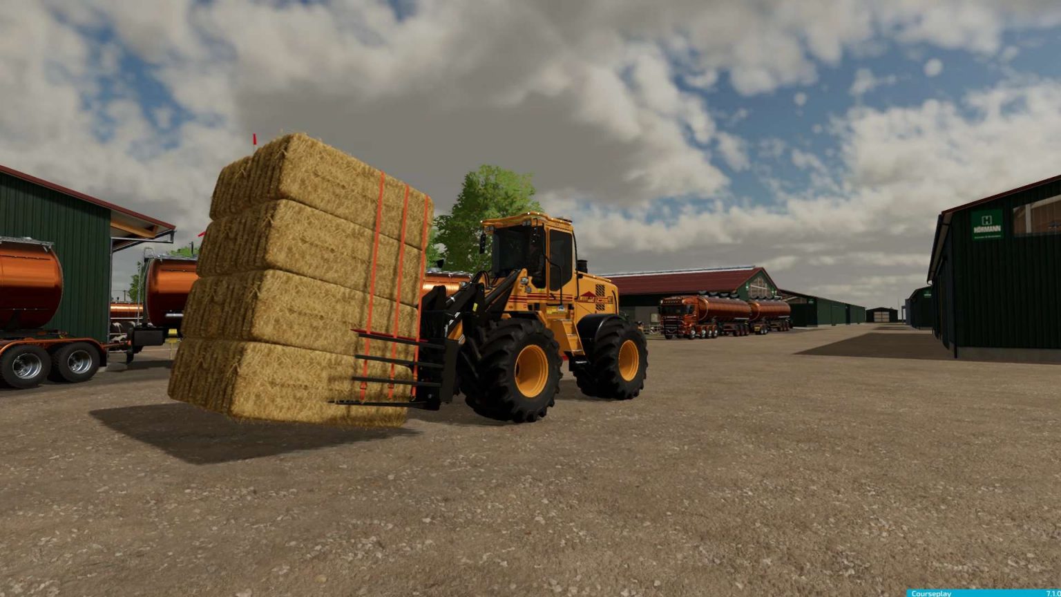 ALBUTT wheelLoaderSilageFork v1.0.0.0 LS22 Mod / LS25 Mods