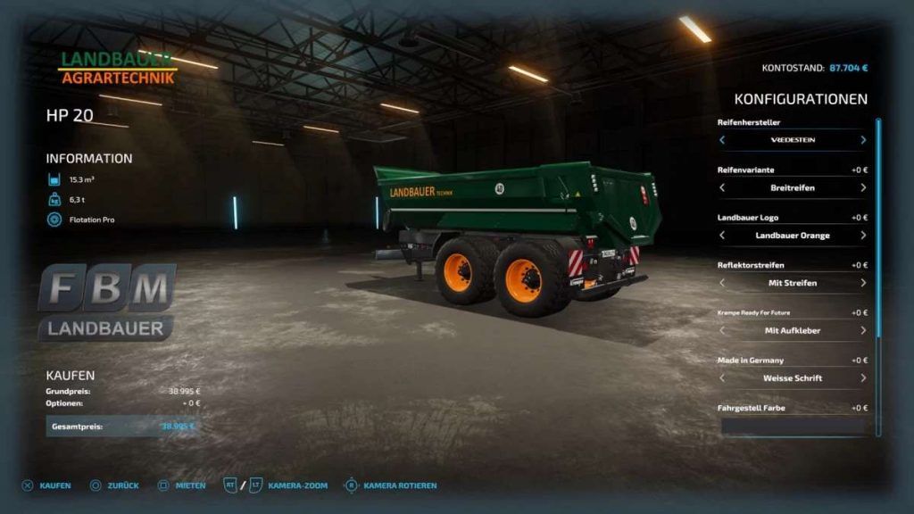 Landbauer HP20 v1.0.0.0 LS22 Mod / LS25 Mods
