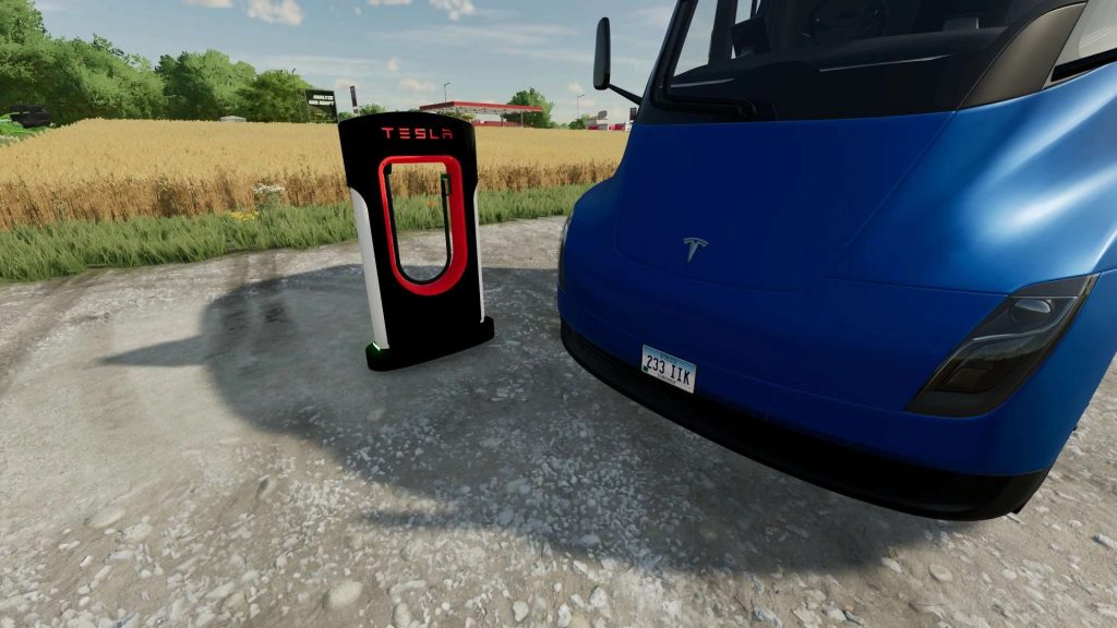 Tesla Electric Charging Station v1.0.0.0 LS22 Mod / LS25 Mods