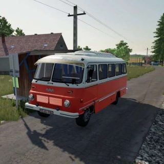Robur LO3000 Worker Transport Bus v1.0.0.0 LS22 Mod / LS25 Mods