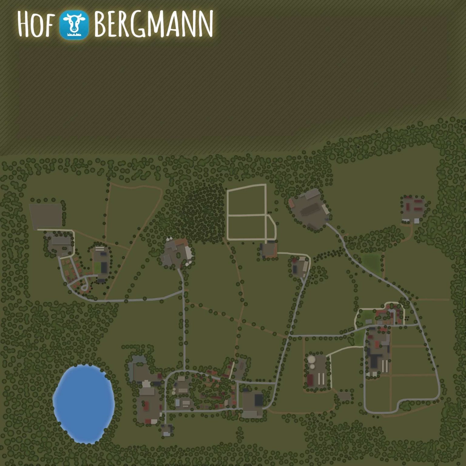 Hof Bergmann Map v1.1.0.1 LS22 Mod / LS25 Mods