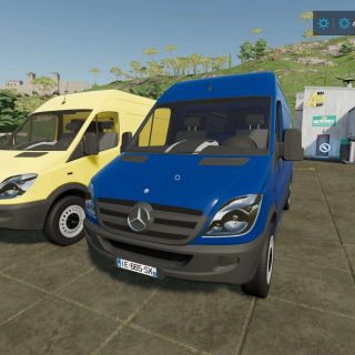 MB Sprinter 3x Service Edition v0.3.0.0 LS22 Mod / LS25 Mods