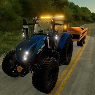 New Holland T5 Tier4 Edited v1.0.0.0 LS22 Mod / LS25 Mods