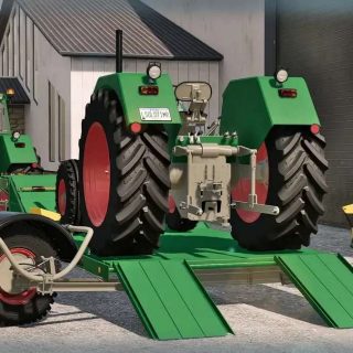 Oldtimer low loader v1.0.0.0 LS22 Mod / LS25 Mods