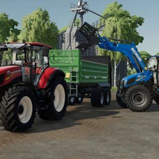 New Holland T5 Utility Pack v1.0.0.0 LS22 Mod / LS25 Mods