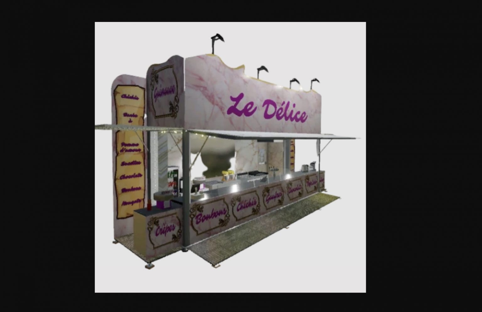 Pack delice stand v1.0.0.0 LS22 Mod / LS25 Mods