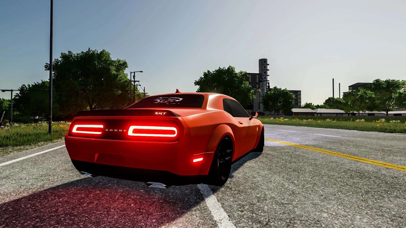 Dodge Challenger Hellcat v1.0.0.0 LS22 Mod / LS25 Mods