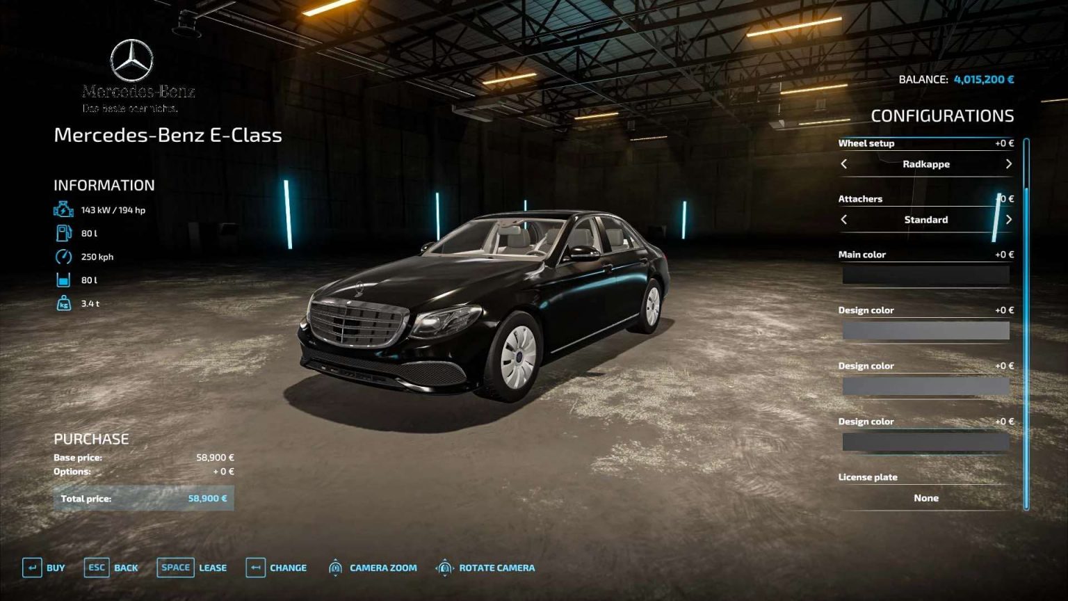 Mercedes-Benz E Class v1.0.0.0 LS22 Mod / LS25 Mods