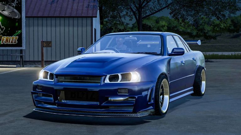 Nissan Skyline R34 v1.0.0.0 LS22 - Farming Simulator 22 mod / LS22 Mod