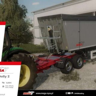 MEGA Light 3 60m3 semi-trailer v1.0.0.0 LS22 Mod / LS25 Mods