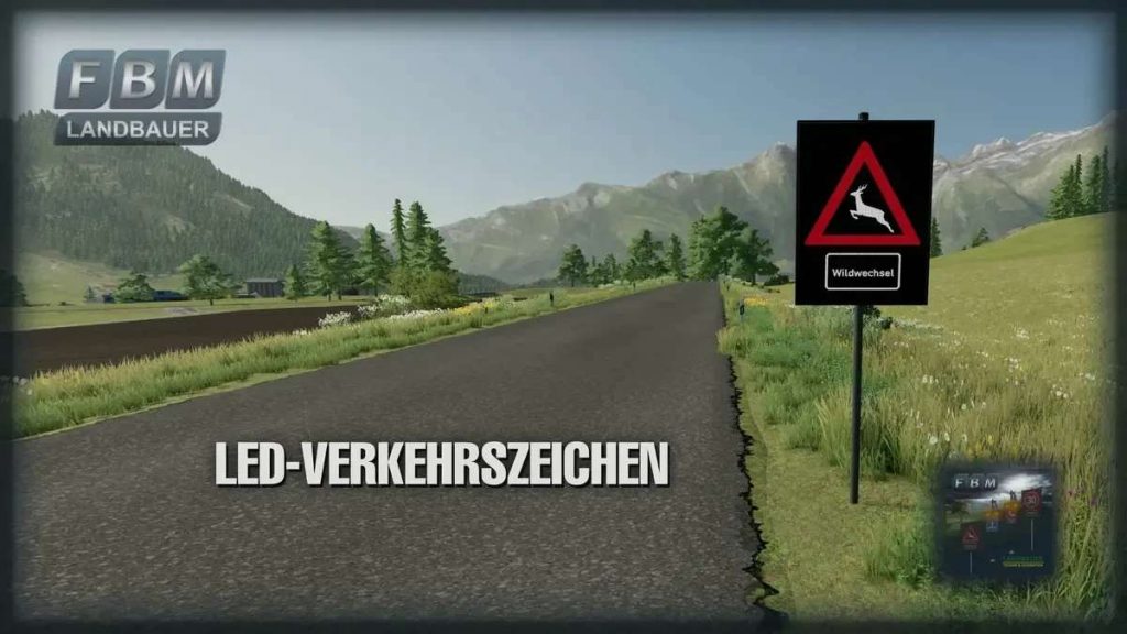 LED Traffic Signs v1.1.0.1 LS22 Mod / LS25 Mods