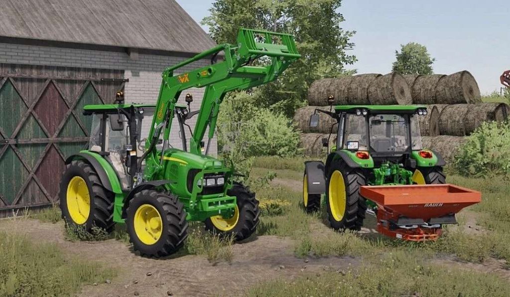 John Deere 5R (Simple IC) v1.0.0.0 LS22 Mod / LS25 Mods