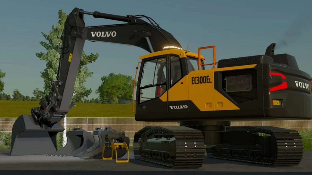 Volvo EC300 rotortilt v1.0.0.0 LS22 Mod / LS25 Mods