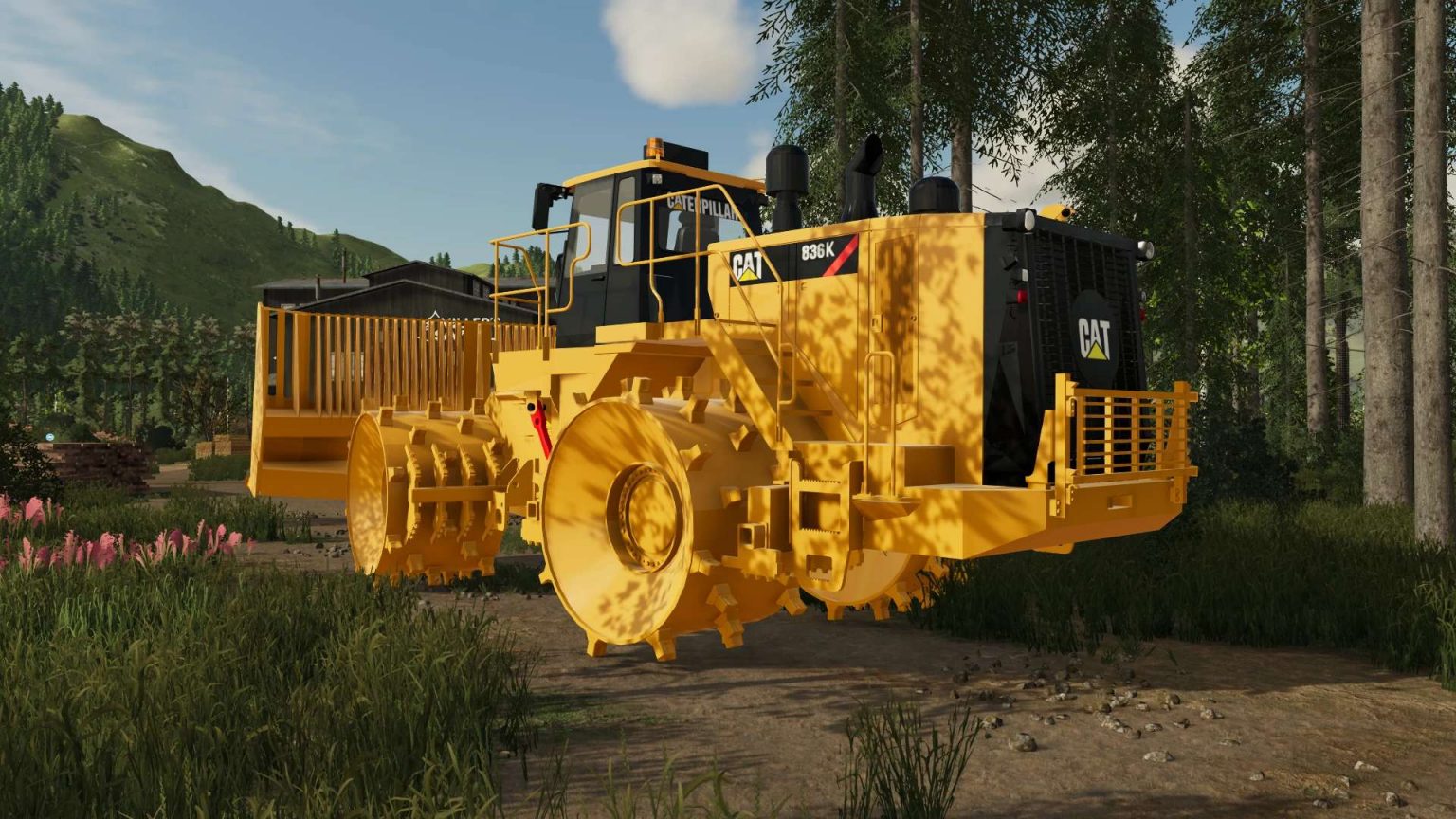 Caterpillar 836K Landfill Compactor v1.1.0.3 LS22 Mod / LS25 Mods