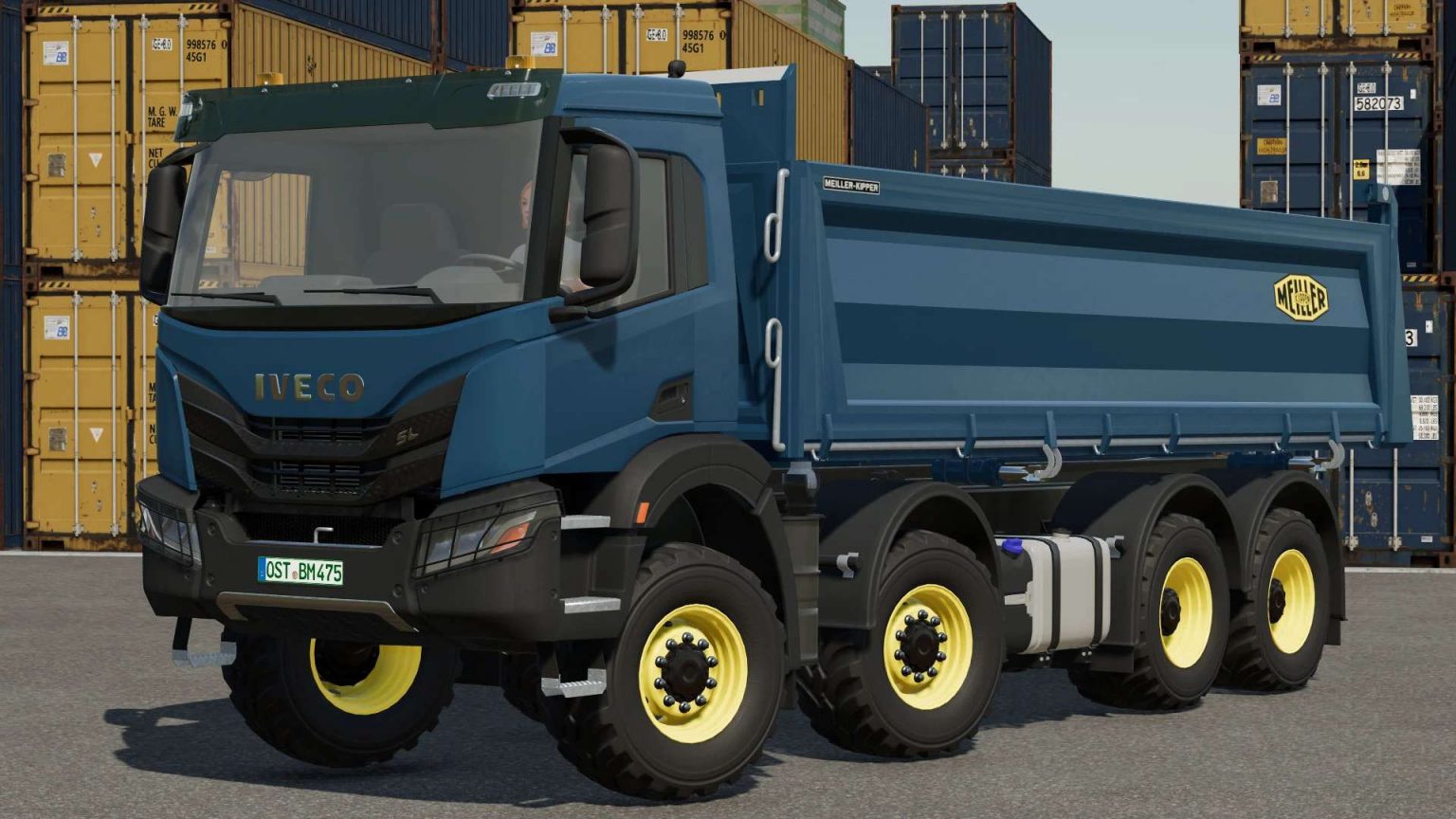 Iveco X-Way 8×8 Meiller Kipper Truck v1.0.0.0 LS22 Mod / LS25 Mods