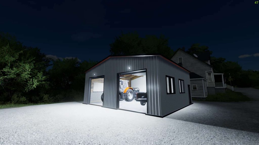 Modern Two Car Garage v1.0.0.0 LS22 Mod / LS25 Mods