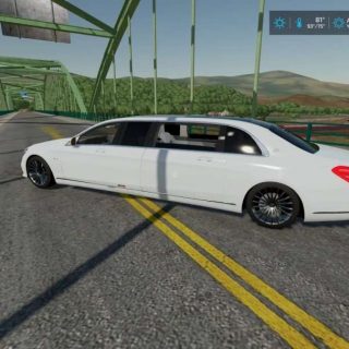Maybach limo v1.0.0.0 LS22 Mod / LS25 Mods