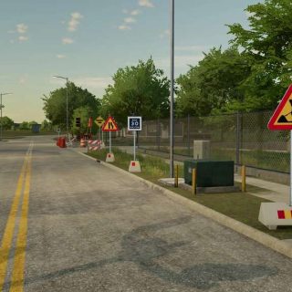 Swedish Road Sign Pack v1.0.0.0 LS22 Mod / LS25 Mods