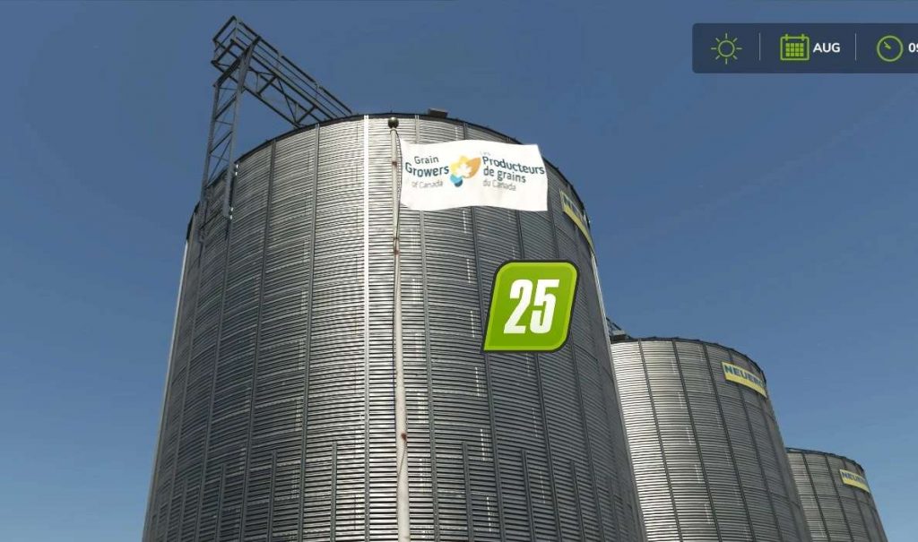 LS25 Grain Growers Of Canada Flag v1.0.0.0 Mod / LS25 Mods