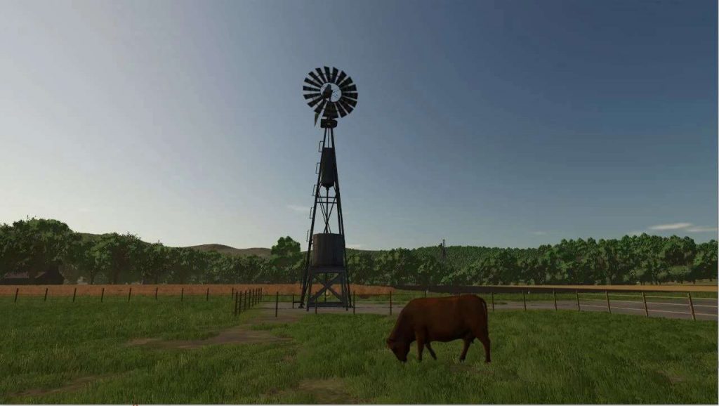 LS25 Old WindWheel Free Water v1.0.0.0 Mod / LS25 Mods