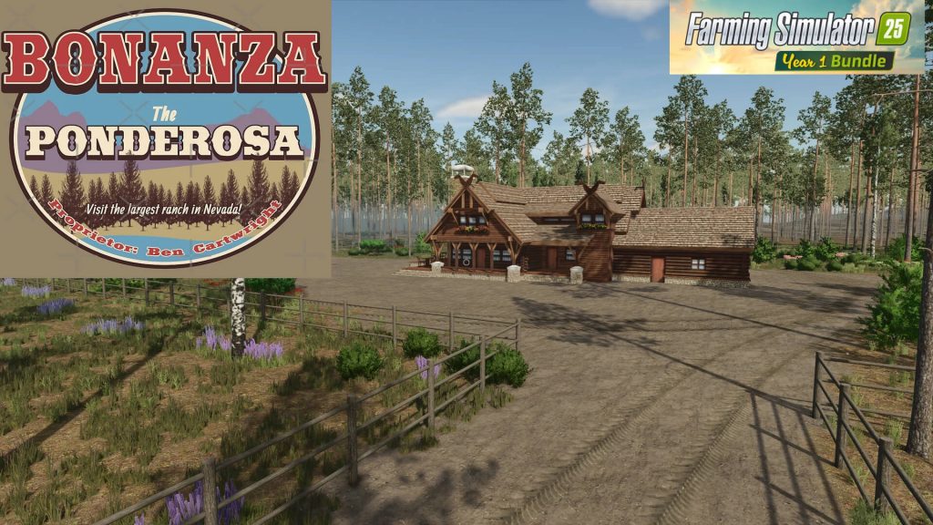 LS25 PONDEROSA PINE FOREST Map v1.0.1.0 Mod / LS25 Mods