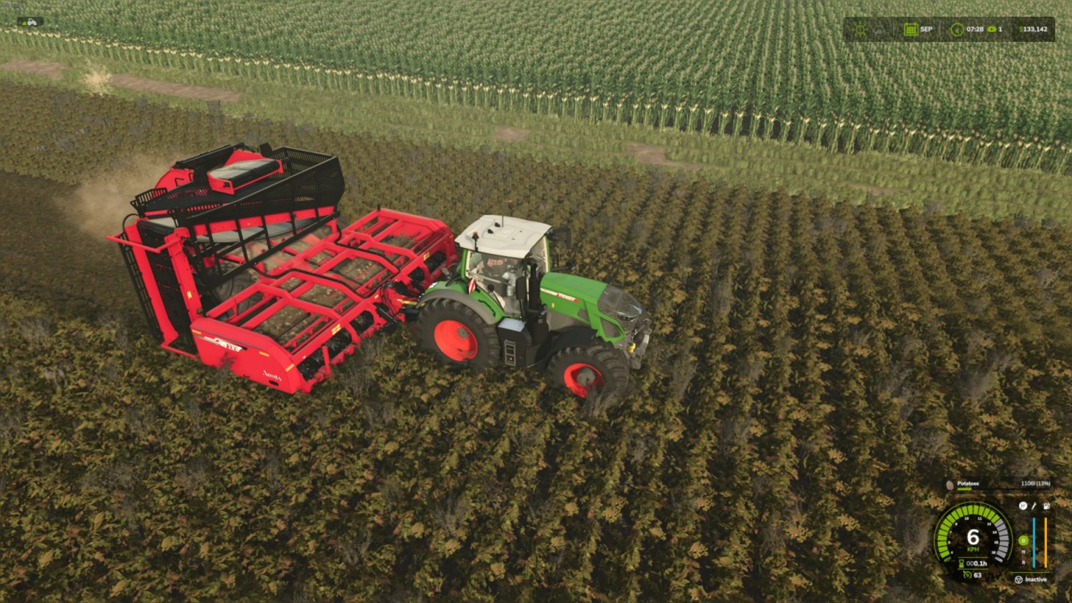 LS25 Amity Root Crops Harvester V1.1.0.0 Mod / LS25 Mods