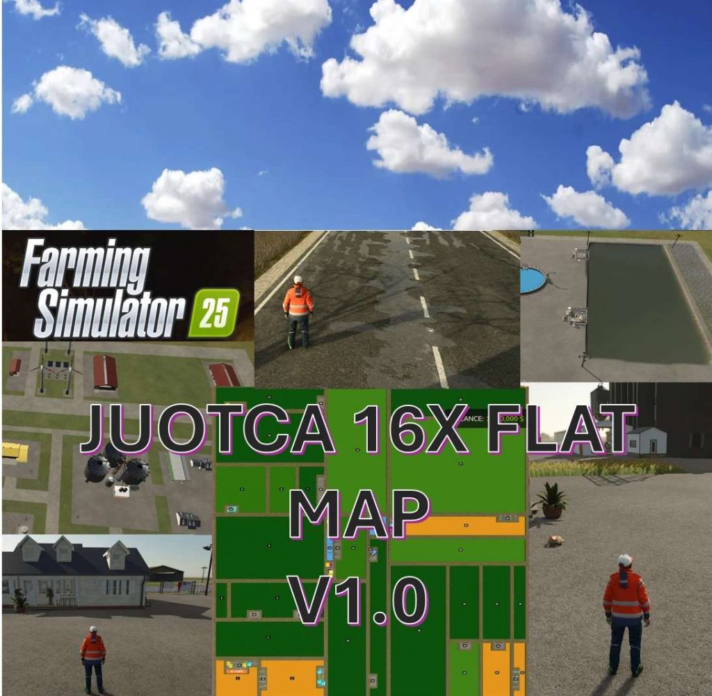 LS25 Juotca Flat Map 16X v1.0.0.0 Mod / LS25 Mods