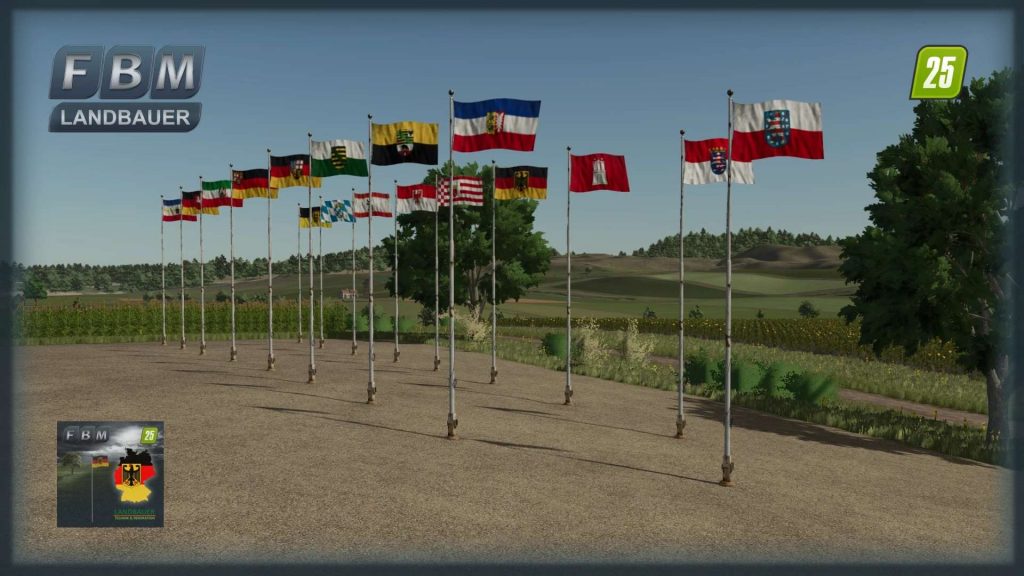 LS25 Flags Package DE v1.0.0.0 Mod / LS25 Mods