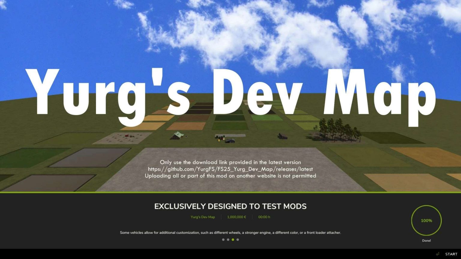 LS25 Yurg's Dev Map v1.0.0.0 Mod / LS25 Mods