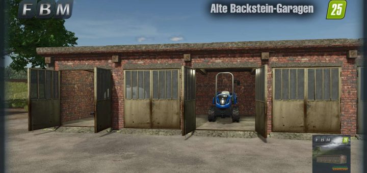 Old Brick Garage - LS 22 mods | Farming Simulator 22 Mods