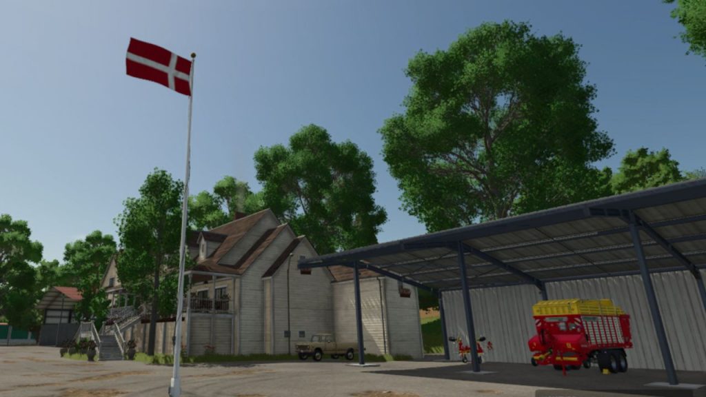 LS25 Danish Flag V1.0.0.0 Mod / LS25 Mods