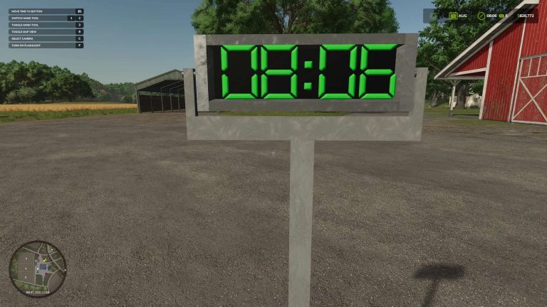 LS25 Digital Clock v1.0.0.0 Mod / LS25 Mods