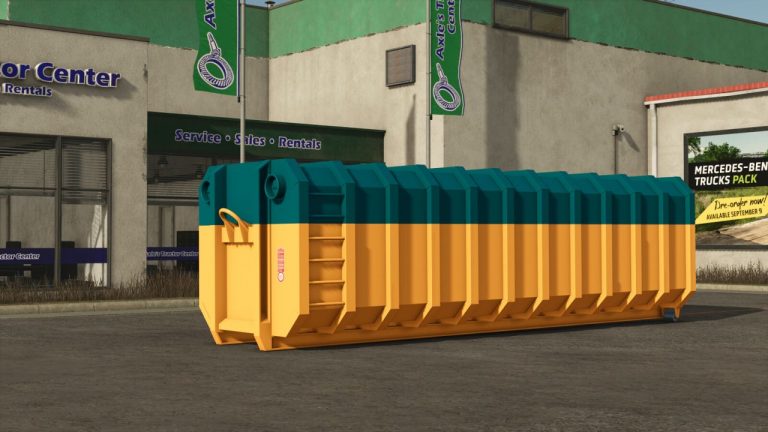 LS25 Container For Suction Excavator System V1.0.0.1 Mod / LS25 Mods