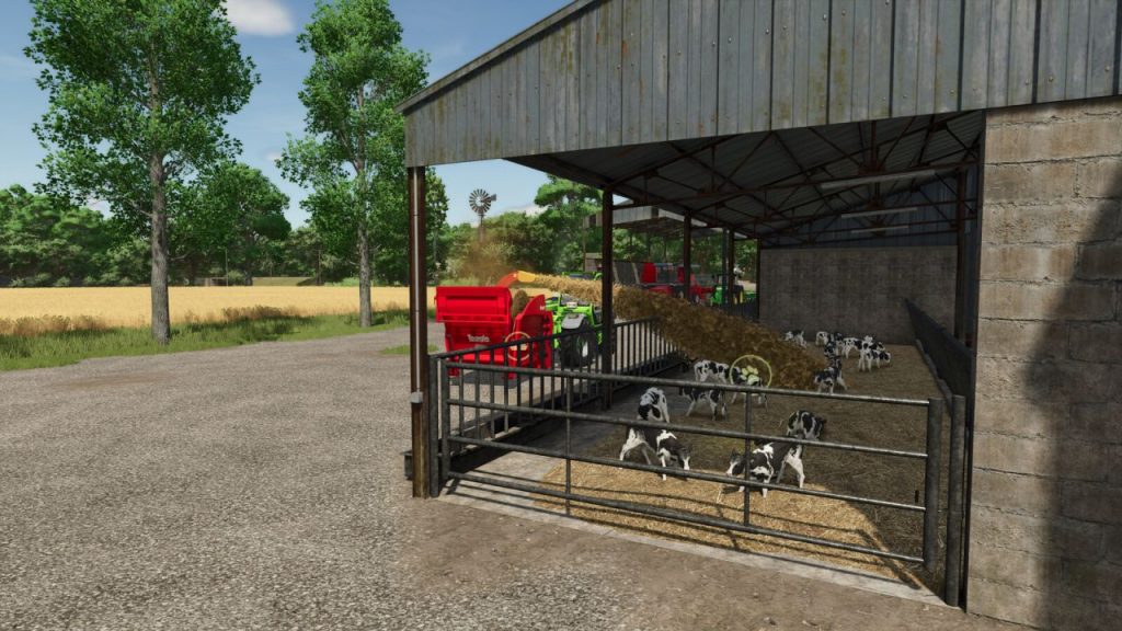 LS25 Feret Calf Stall V1.0.1.0 Mod / LS25 Mods