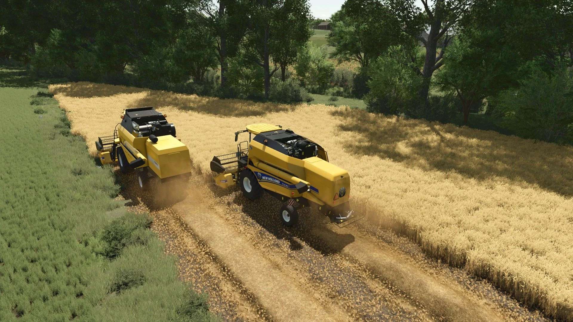 LS25 New Holland High Capacity 720CG Headers Pack v1.0.0.1 Mod / LS25 Mods