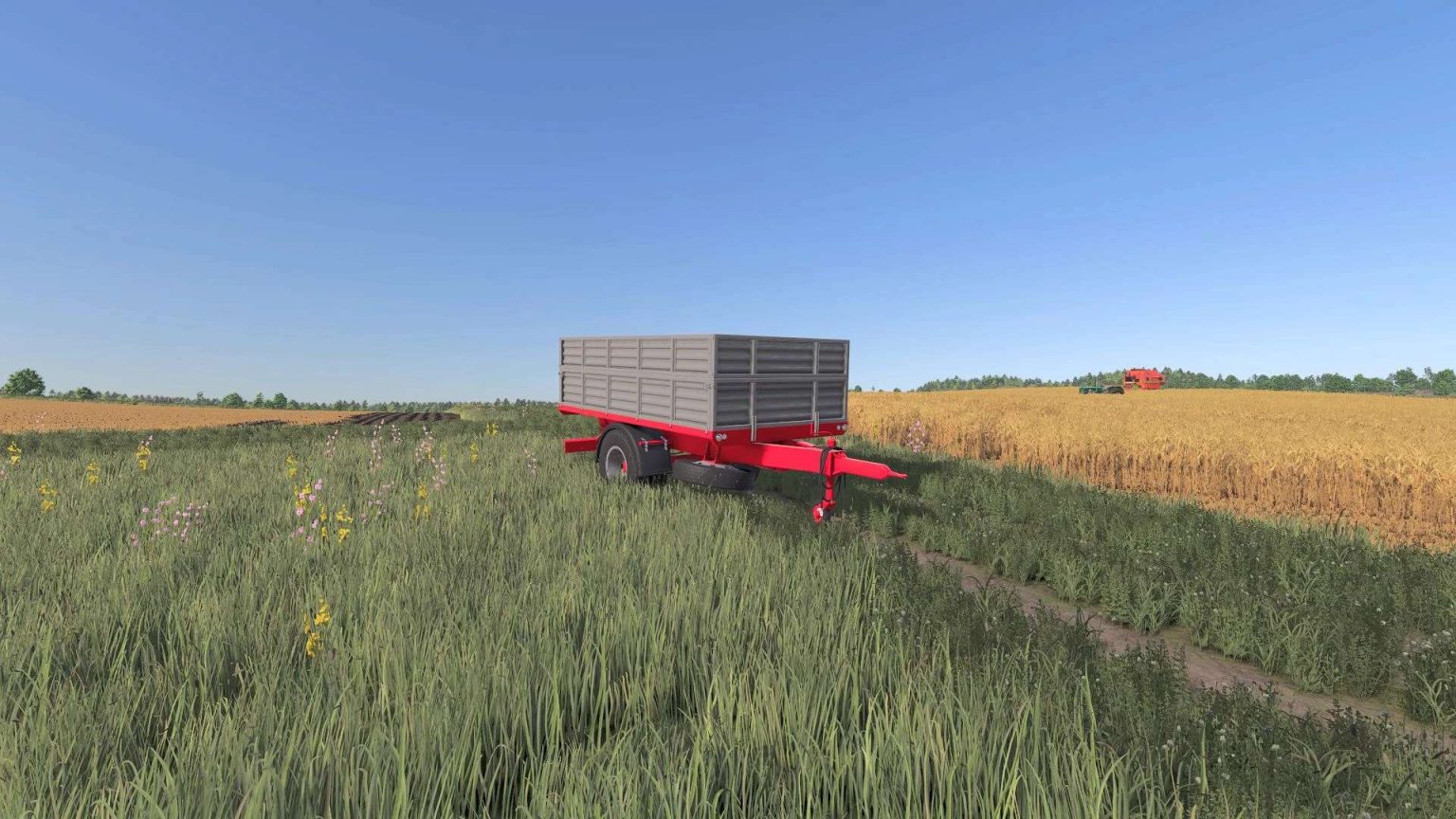 LS25 One Axle Trailer v1.0.0.0 Mod / LS25 Mods