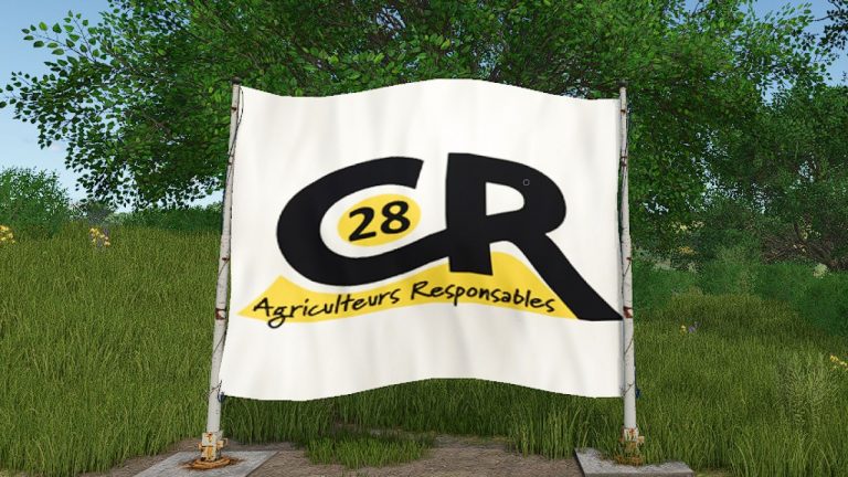 LS25 Placeable Rural Coordination 28 Flag V1.0.0.0 Mod / LS25 Mods