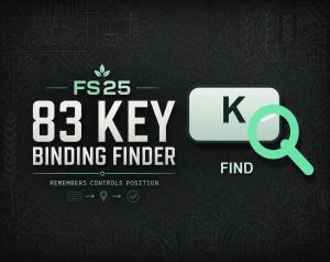 LS25 83 Key Binding Finder v1.0.0.0 Mod / LS25 Mods