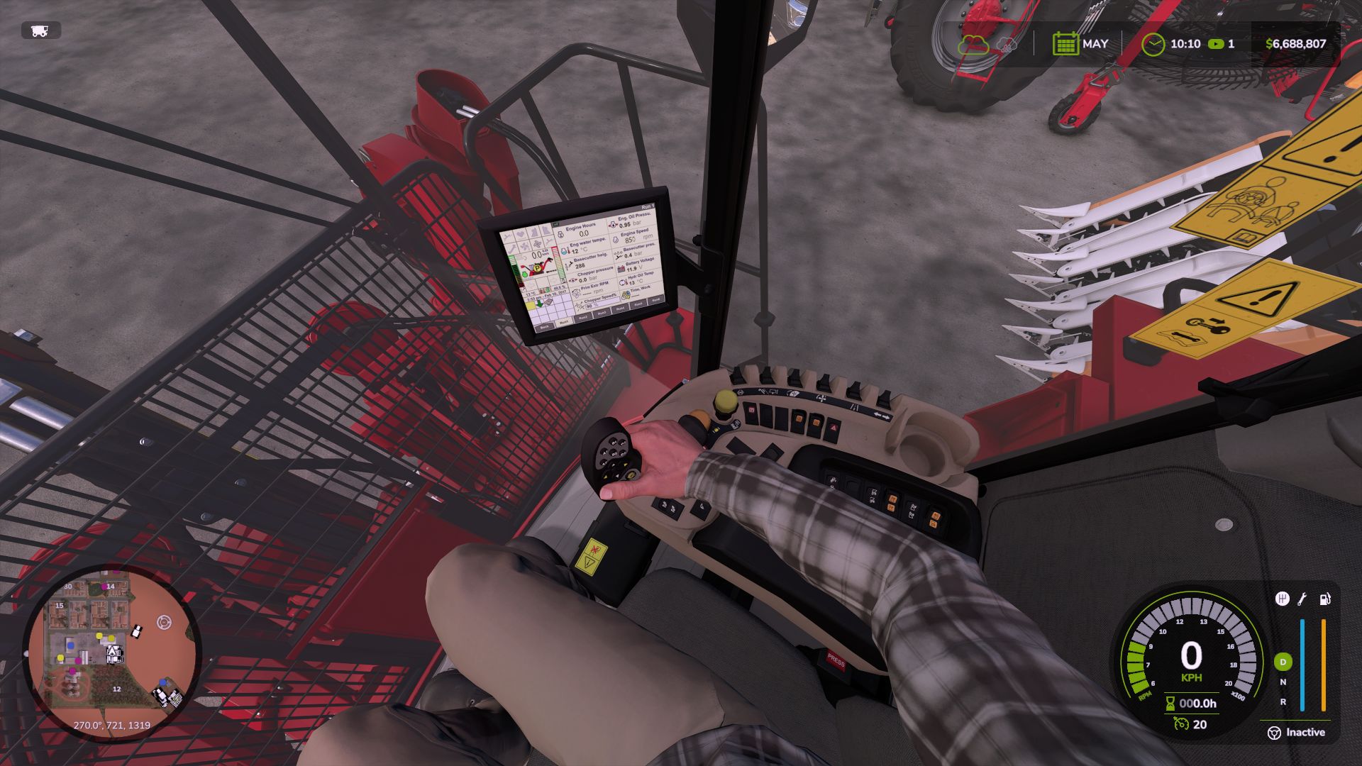 LS25 Realistic camera in the cabin V1.2.0.0 Mod / LS25 Mods
