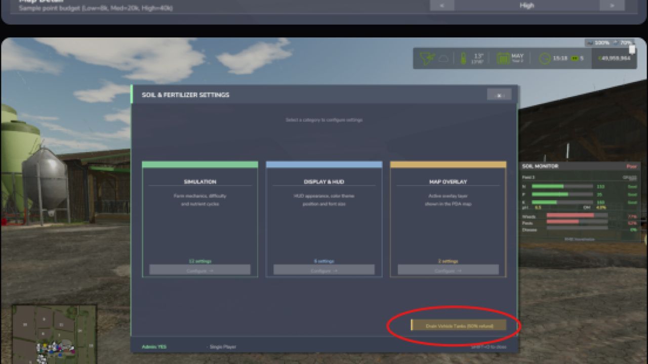 LS25 Realistic Soil & Fertilizer V2.1.6.8 Mod / LS25 Mods