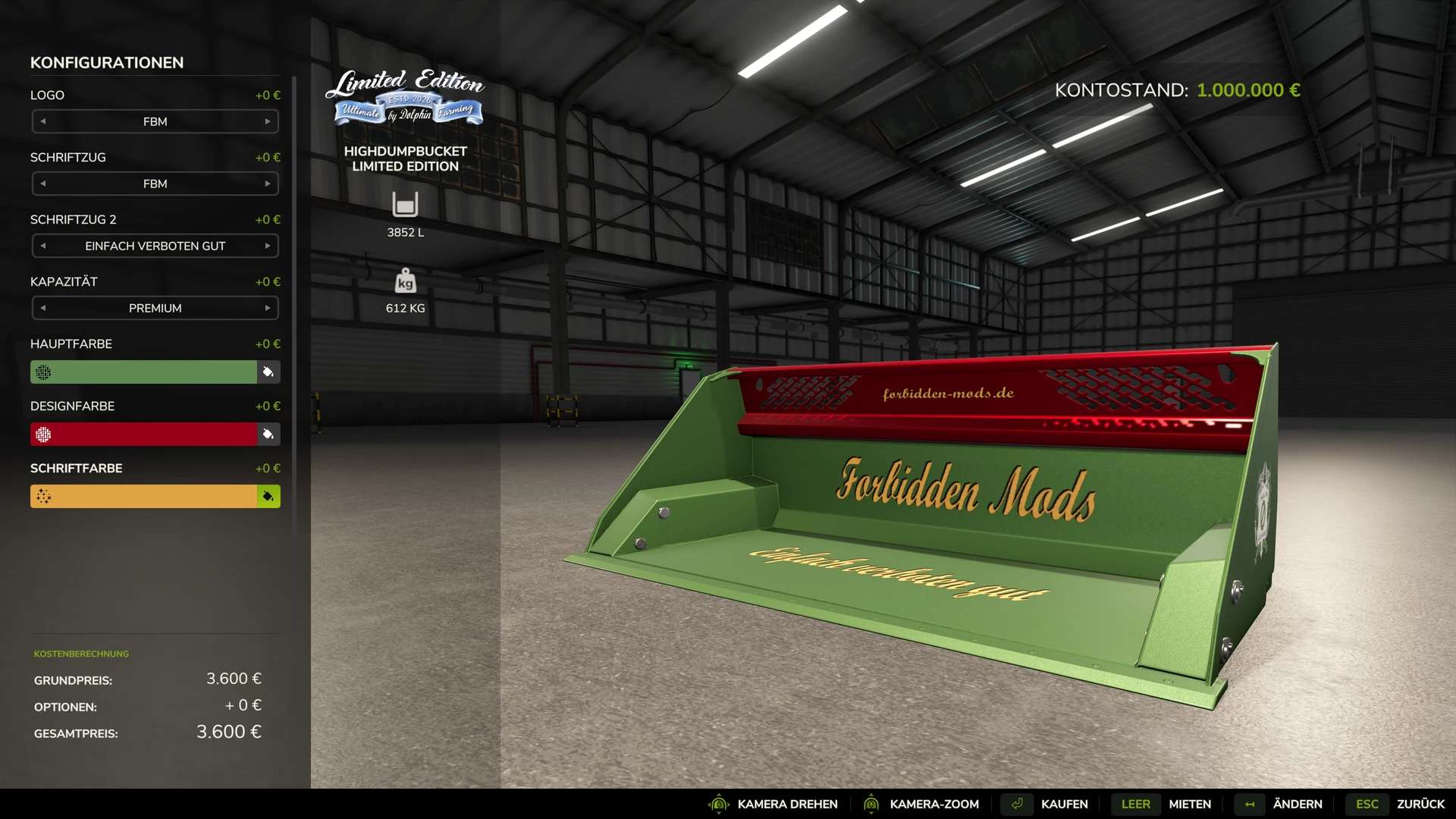 LS25 Skid Steer Loader Tools Limited Edition v1.0.0.0 Mod / LS25 Mods