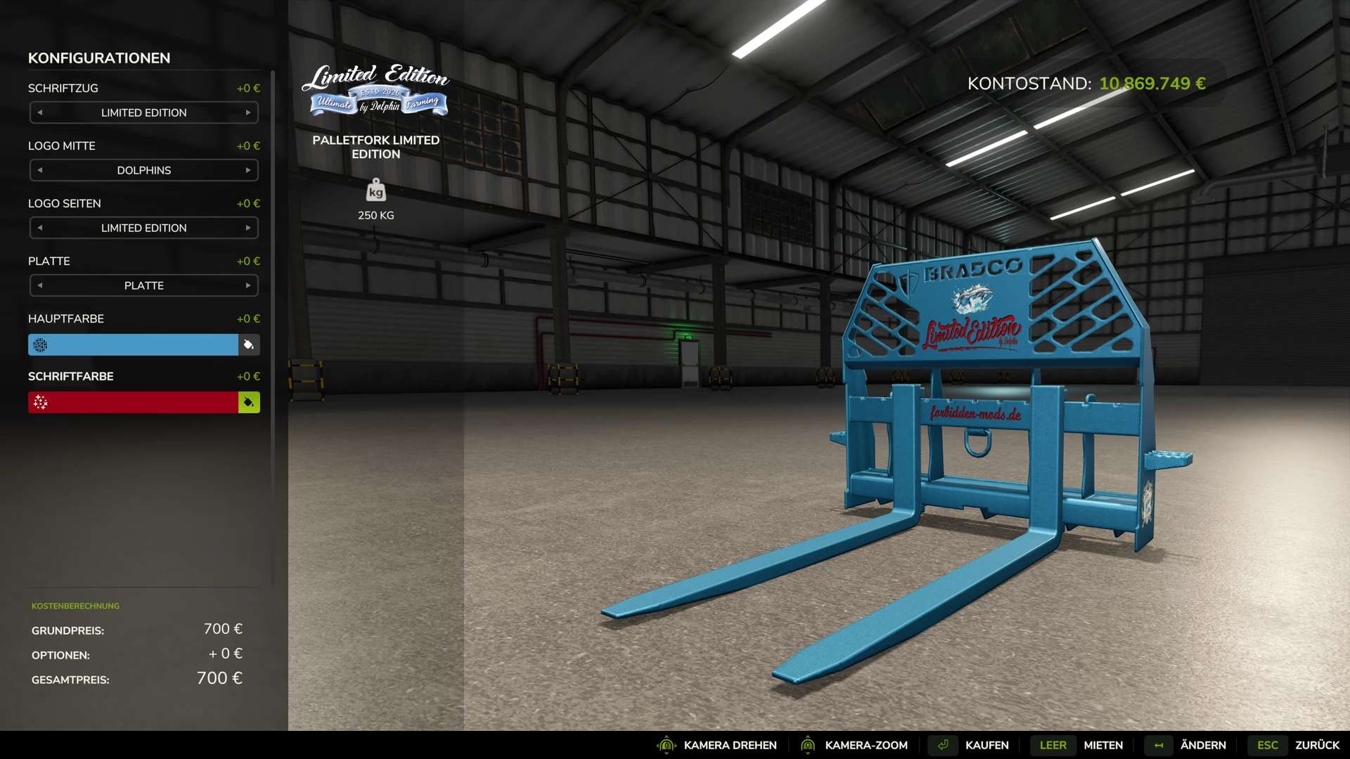 LS25 Skid Steer Loader Tools Limited Edition v1.0.0.0 Mod / LS25 Mods