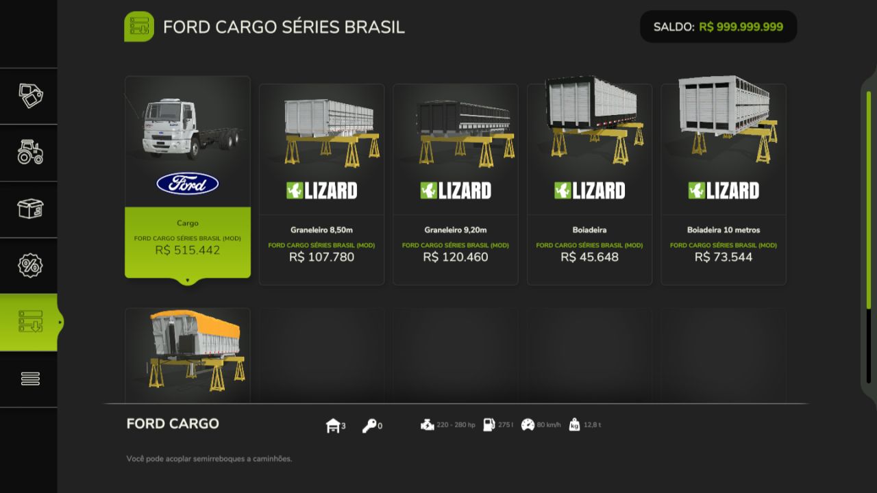 LS25 Ford Cargo Series Brazil BETA v1.0.0.0 Mod / LS25 Mods