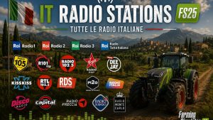 LS25 Italian radio stations V1.0.0.0 Mod / LS25 Mods